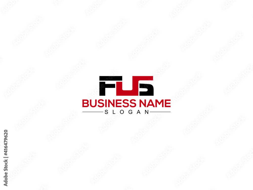 FUS Letter Type logo Icon Design For Business Stock Vector | Adobe Stock