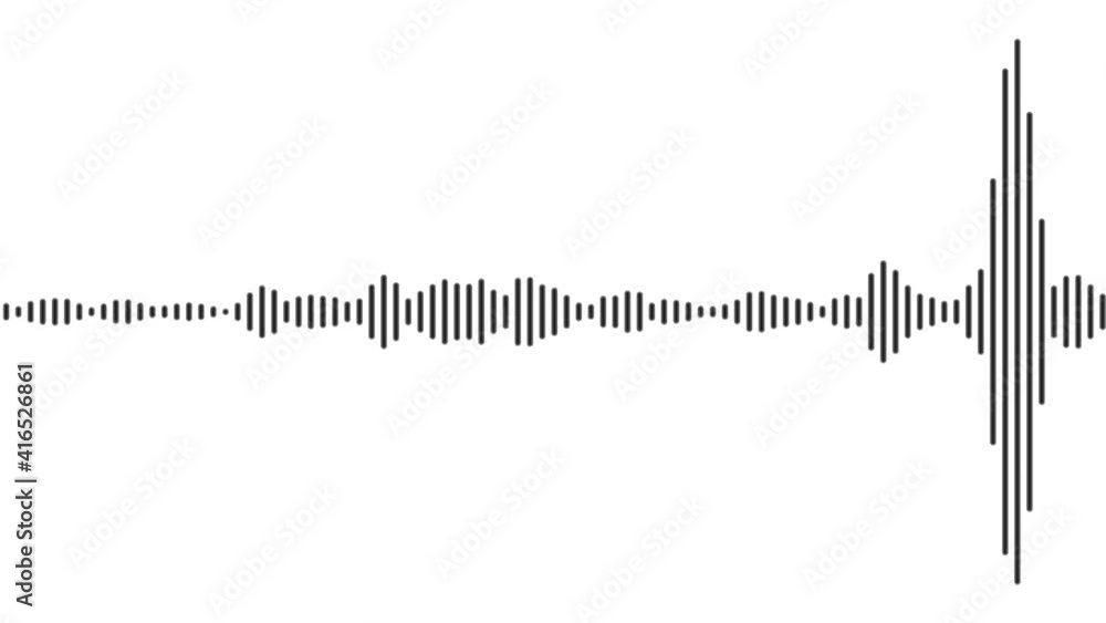 Animated Sound Wave Scale From High And Low Frequencies Of Music ...
