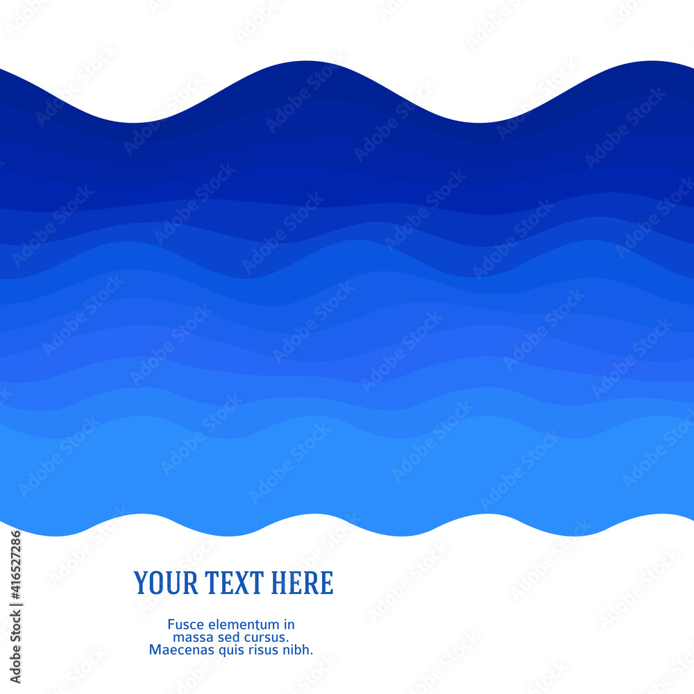 Freshness natural theme, a Fresh Water background of blue. Elements ...