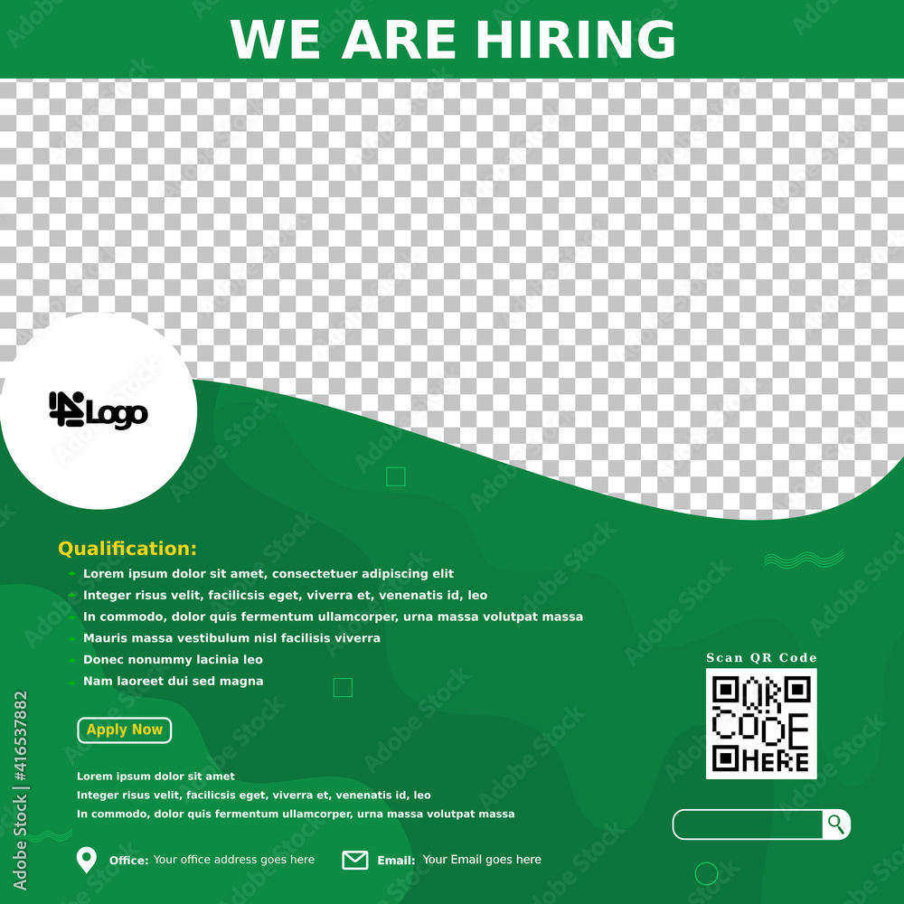 We Are Hiring Design For Companies Square Social Media Post Layout we-are-hiring-design-for-companies-square-social-media-post-layout