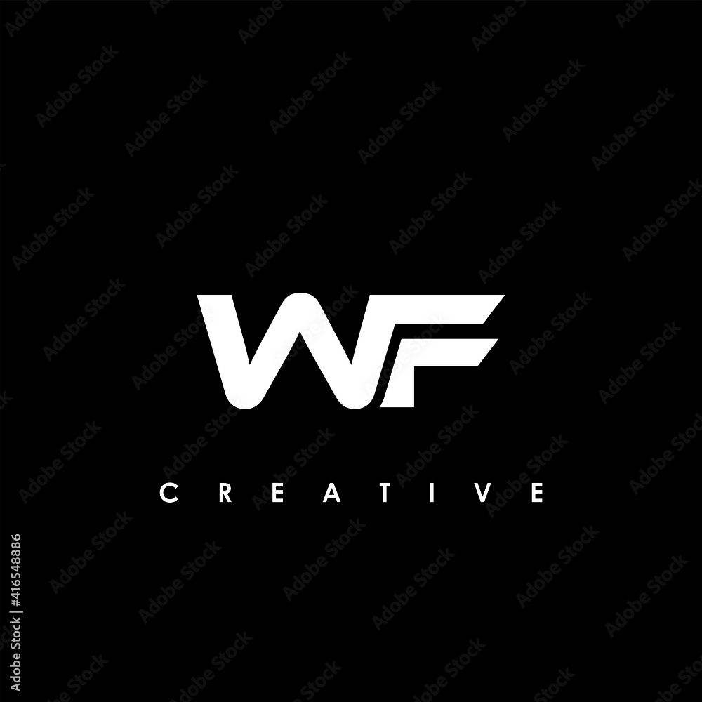 WF Letter Initial Logo Design Template Vector Illustration Stock Vector ...