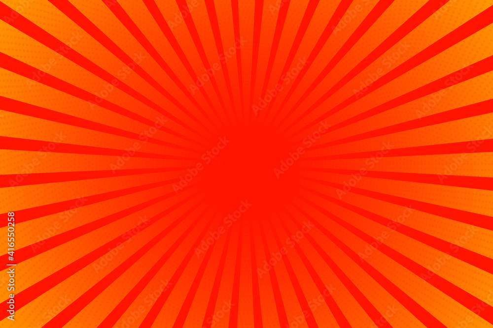 red sunburst background. Sunburst background orange colors. Abstract ...