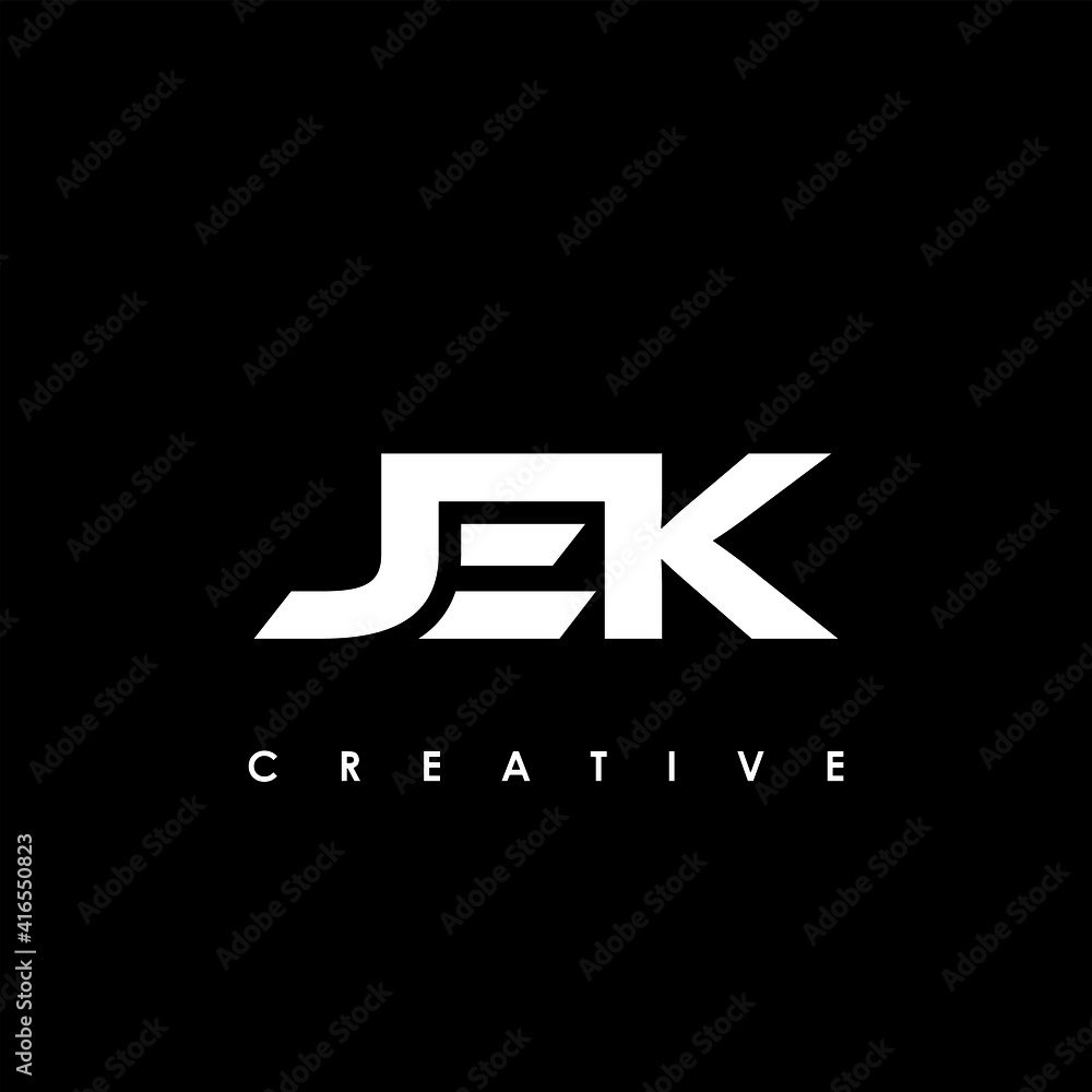JEK Letter Initial Logo Design Template Vector Illustration Stock ...