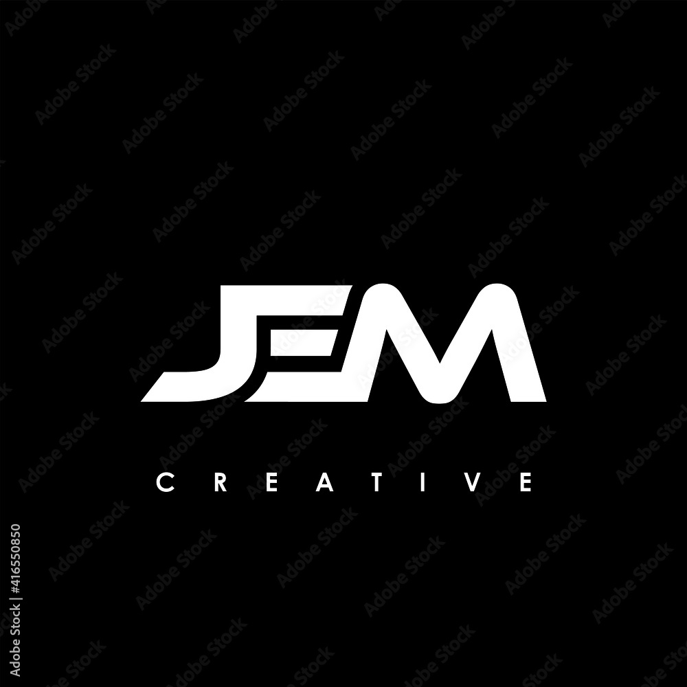 JEM Letter Initial Logo Design Template Vector Illustration Stock ...