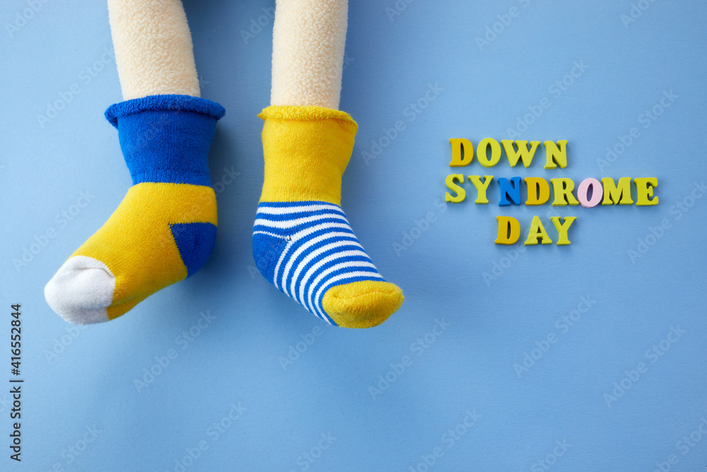 World Down syndrome day background. Down syndrome awareness concept ...