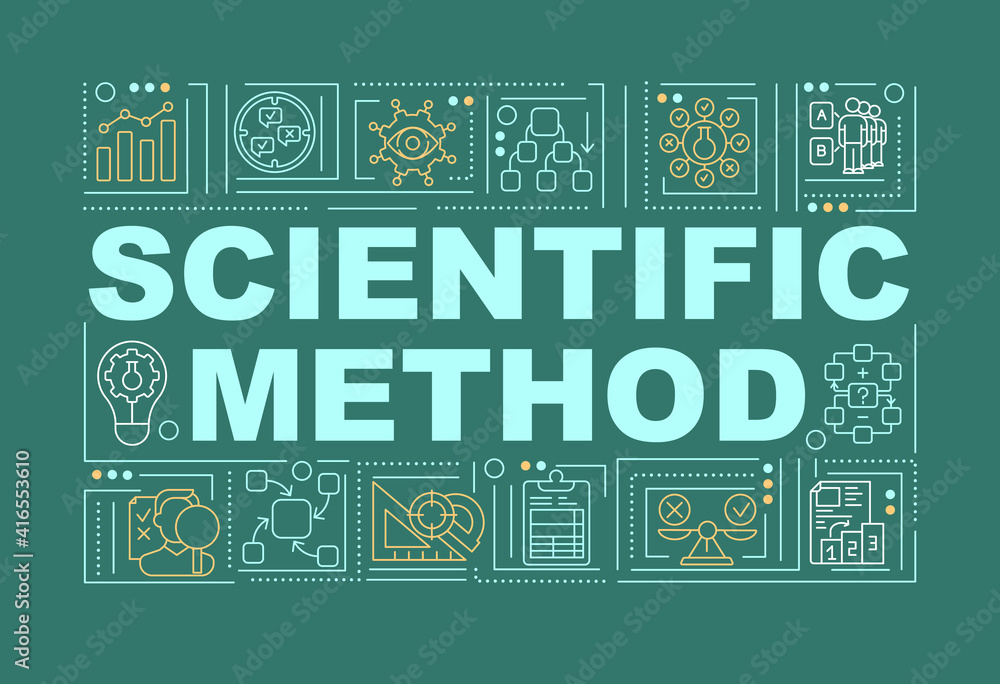 Scientific method word concepts banner. Discovering new things. Getting ...