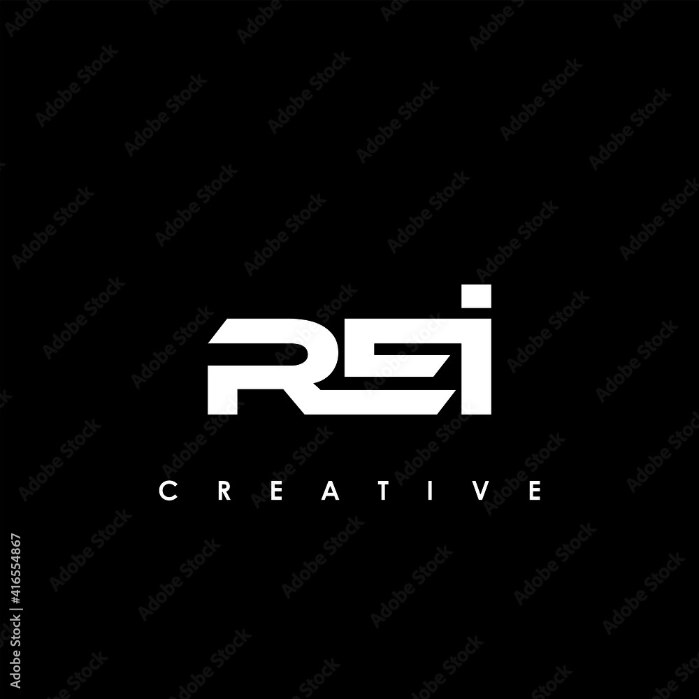 REI Letter Initial Logo Design Template Vector Illustration Stock ...
