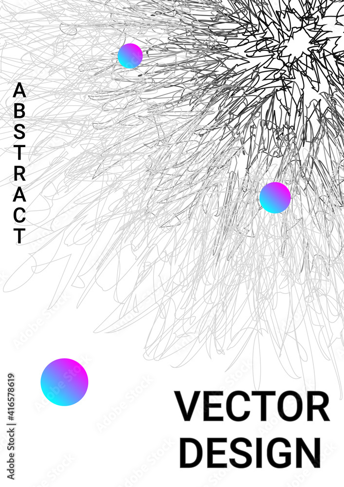 Minimum vector coverage. Future futuristic template with abstract ...