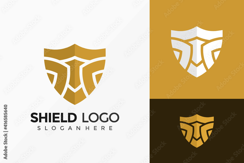 Vetor de Shield Home Protect Logo Design. Modern Idea logos designs ...