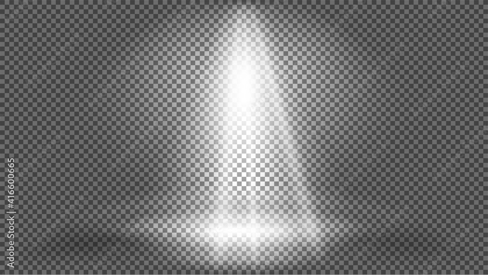 Template of lighting of spotlight isolated on transparent background ...