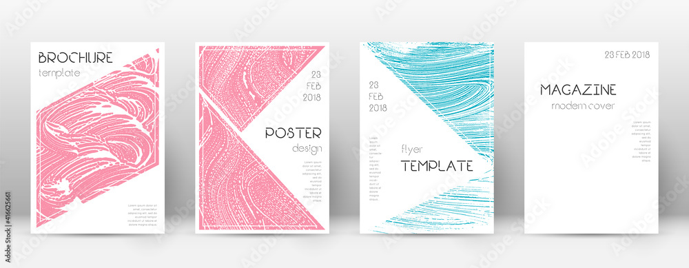 Cover page design template. Triangle brochure layout. Classy trendy ...