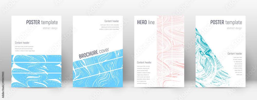 Cover page design template. Geometric brochure layout. Bold trendy ...