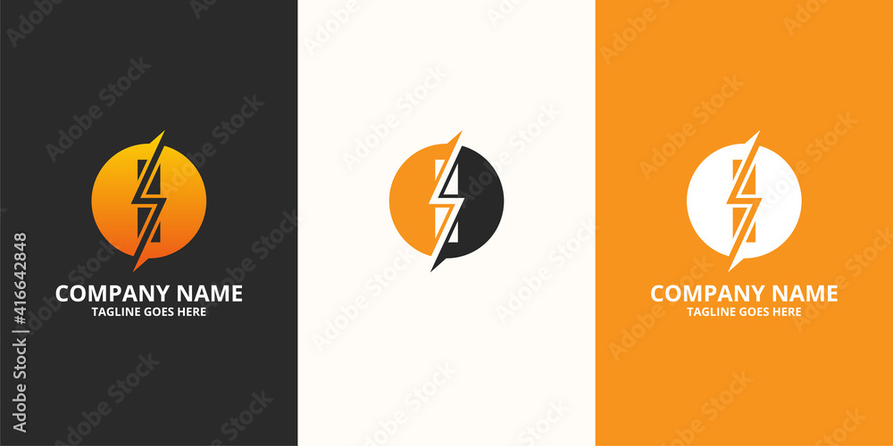 Electric initial letter L Logo Icon Template. Illustration vector ...