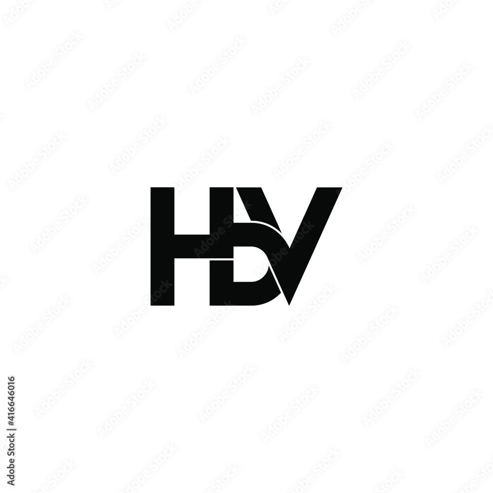 hbv letter original monogram logo design Stock Vector | Adobe Stock