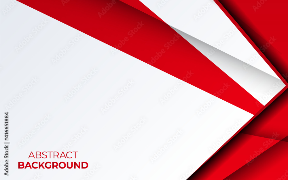 Modern stylish red background with paper effect Stock Vector | Adobe Stock