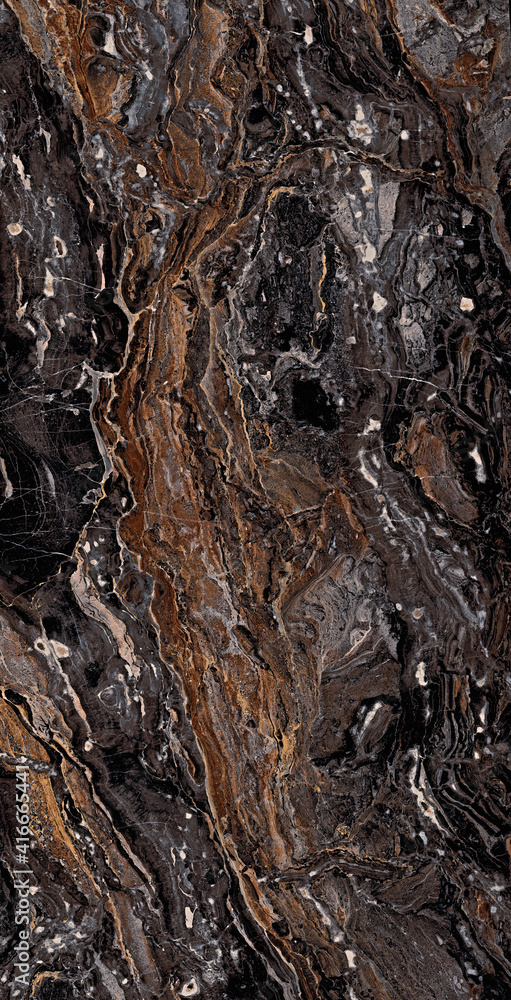 dark brown shade polished marble design with natural texture use for ...