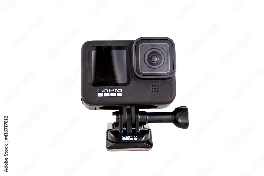 moscow, russia - Novemner 11, 2020: new flagship action camera gopro ...