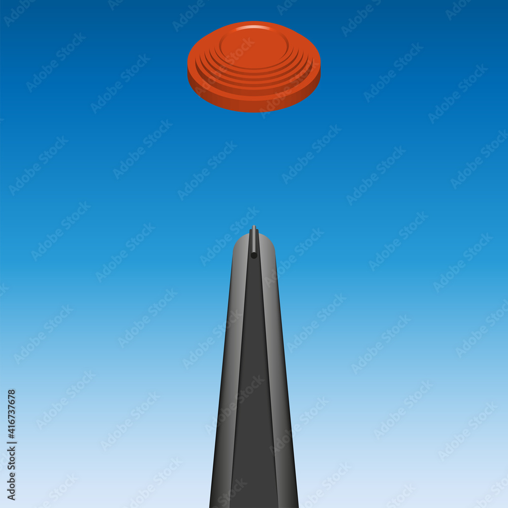 Skeet Clay Vector