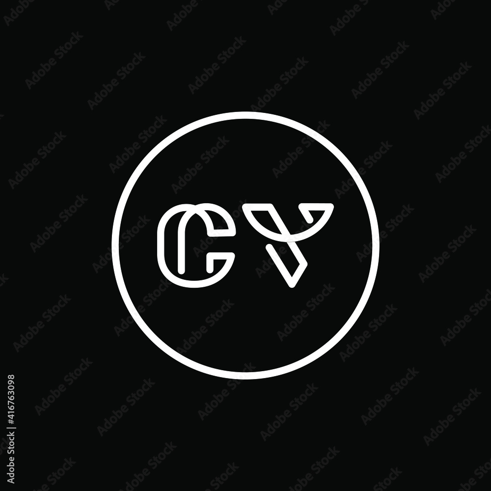 CV logo CV icon CV vector CV monogram CV letter CV minimalist CV ...