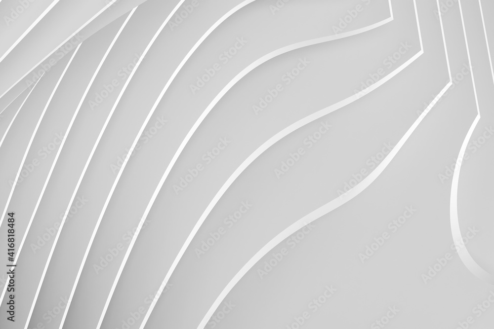 A curved cut of a wavy surface that forms a new concept in the ...