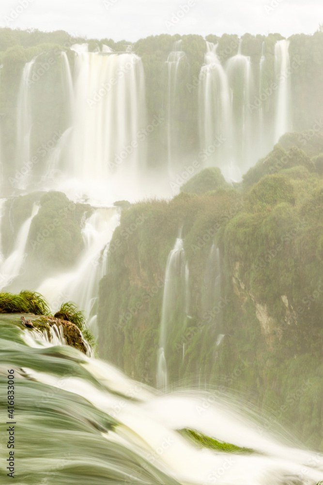 Brazil, Iguazu Falls. Landscape of waterfalls. Stock Photo | Adobe Stock