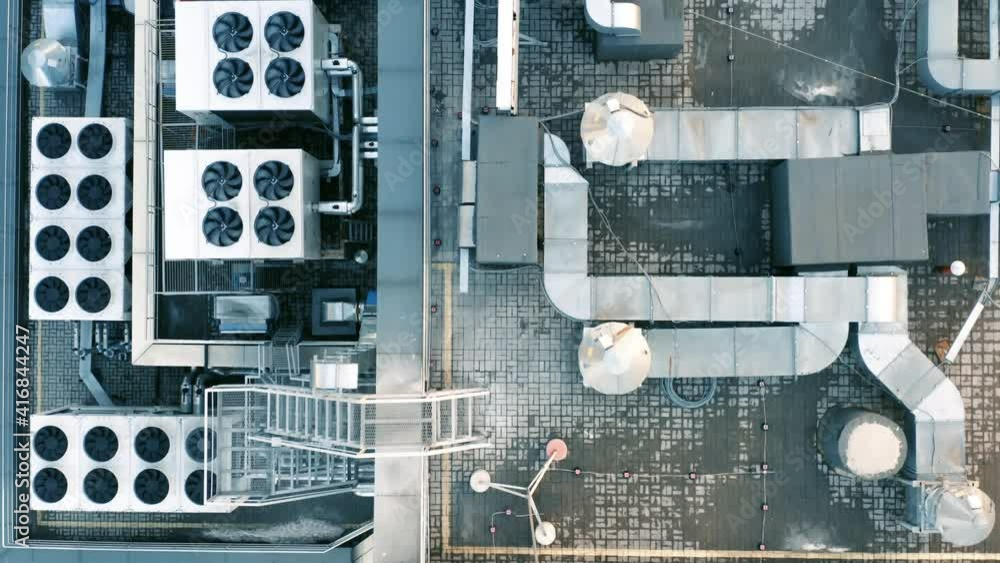 Heating, ventilation and air conditioning systems installed on a ...