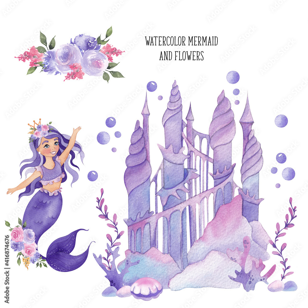 Underwater Mermaid Castle