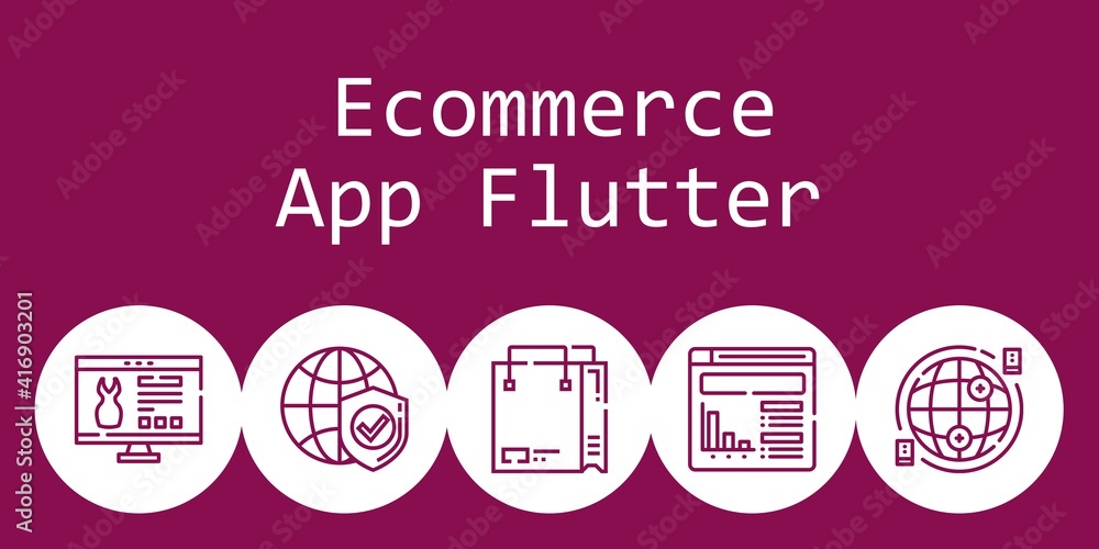 ecommerce app flutter background concept with ecommerce app flutter ...