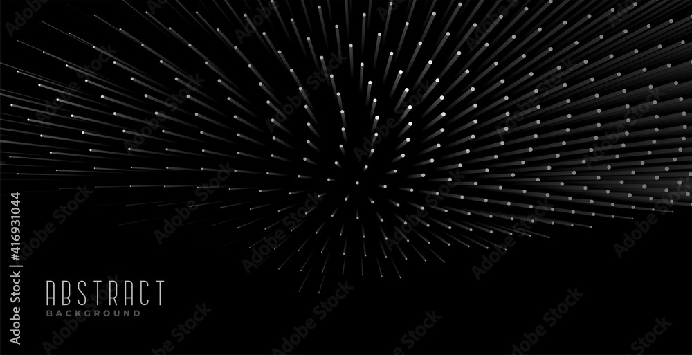 abstract 3d style particle black background design Stock Vector | Adobe ...