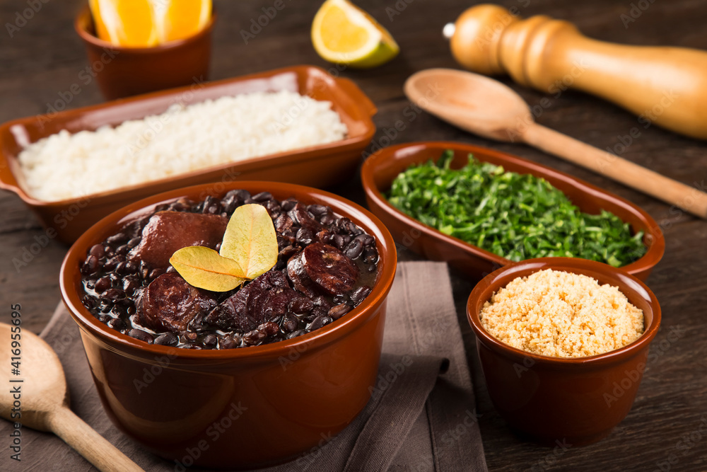 Foto de Feijoada, a typical Brazilian food do Stock | Adobe Stock