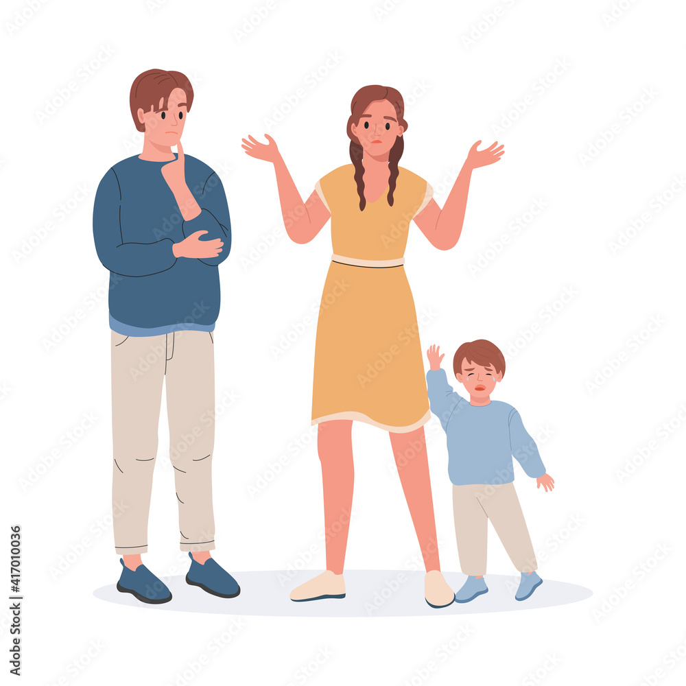 Upset Parents Clipart