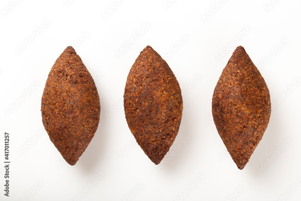 kibbeh traditional Lebanese cuisine food, known in Brazil as Quibe ...