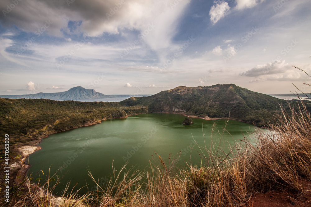 dramatic photos of the worlds smallest volcano. The Taal volcano in the ...
