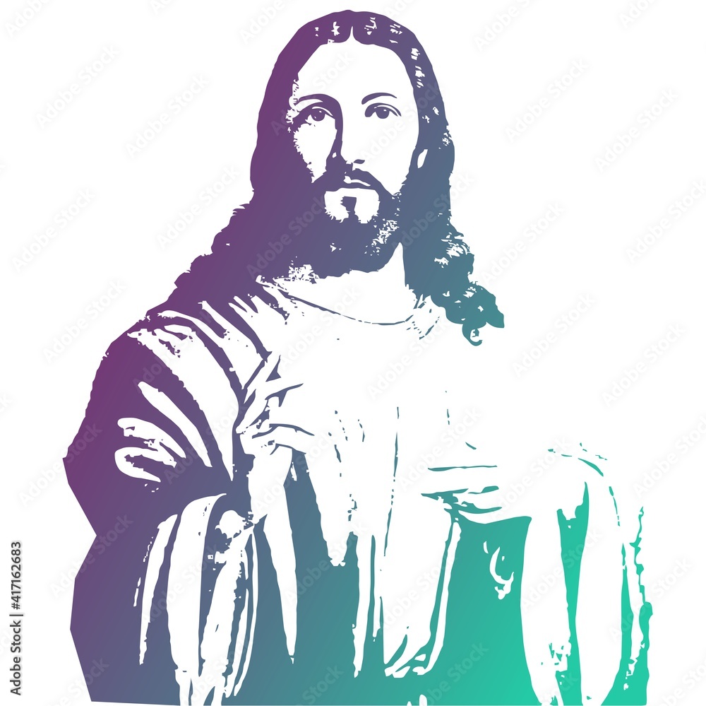 Jesus Stencil Stock Photo | Adobe Stock