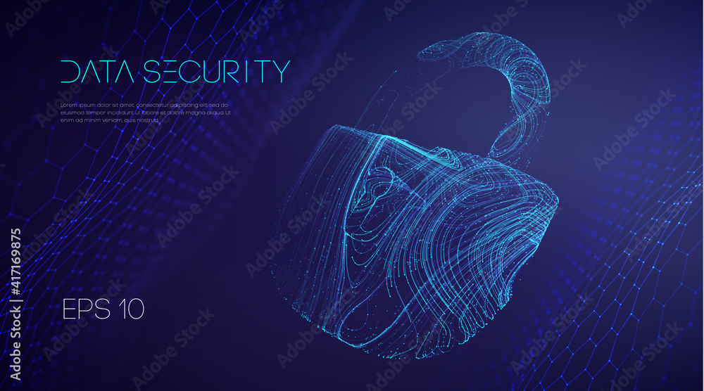 Information technology cyber security. IT teamwork cloud email data ...