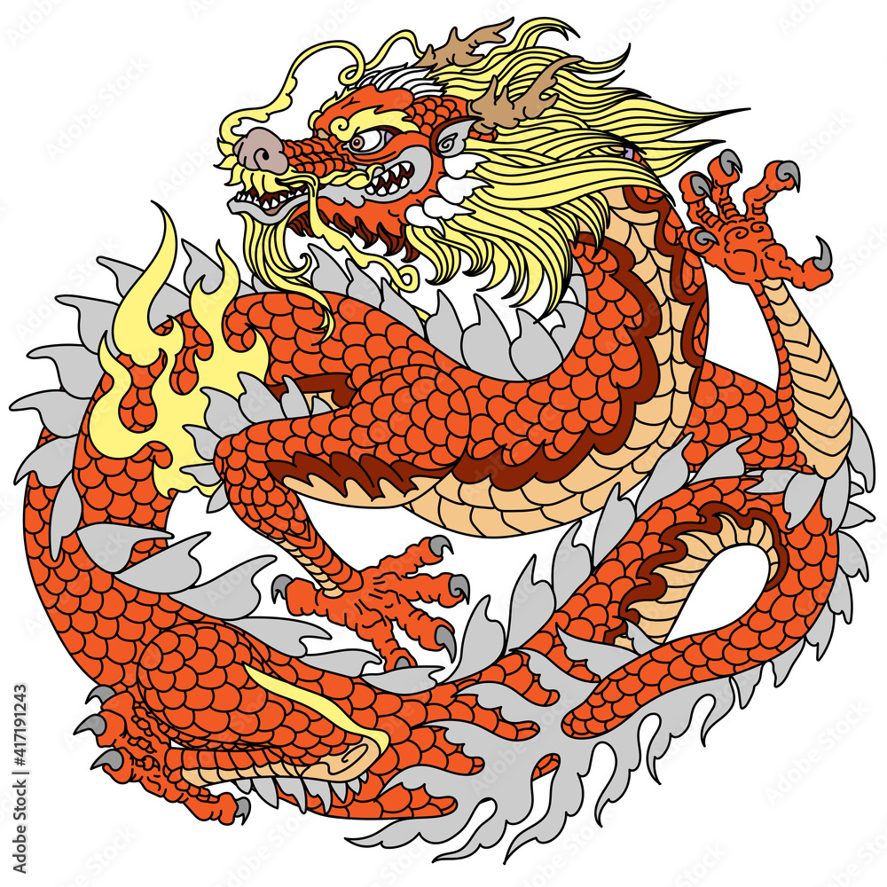 Oriental Dragon Vector