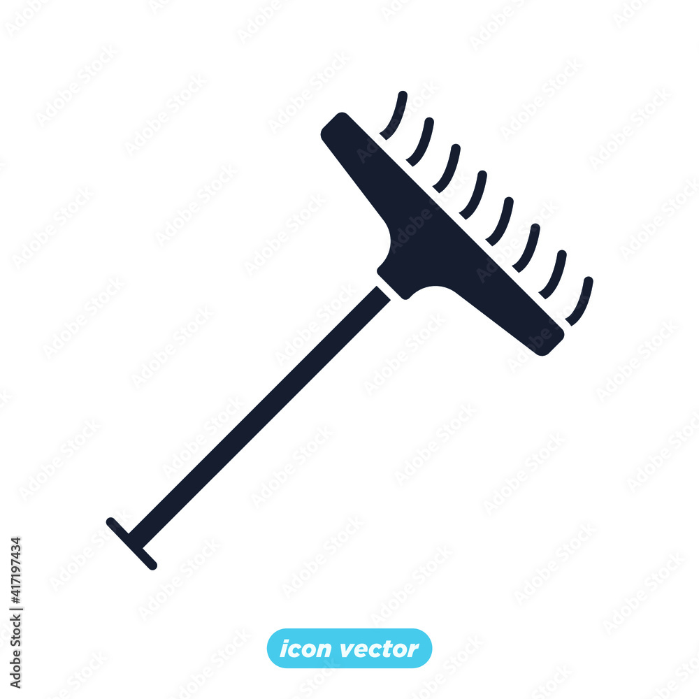 rake icon. rake symbol template for graphic and web design collection ...