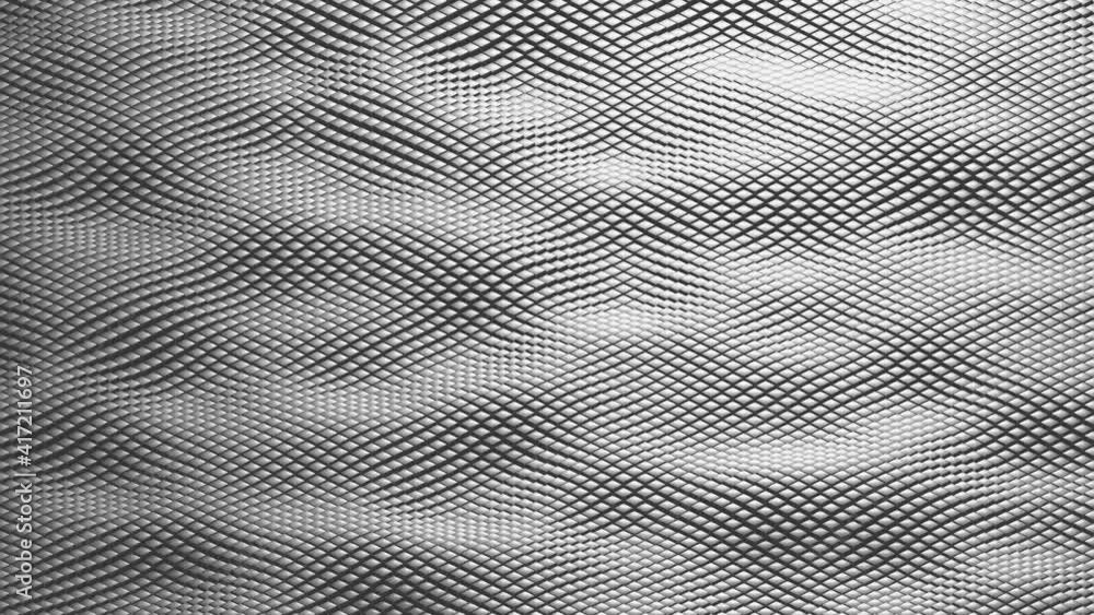 Abstract white cubes wavy surface movement. Minimal 3d motion graphic ...