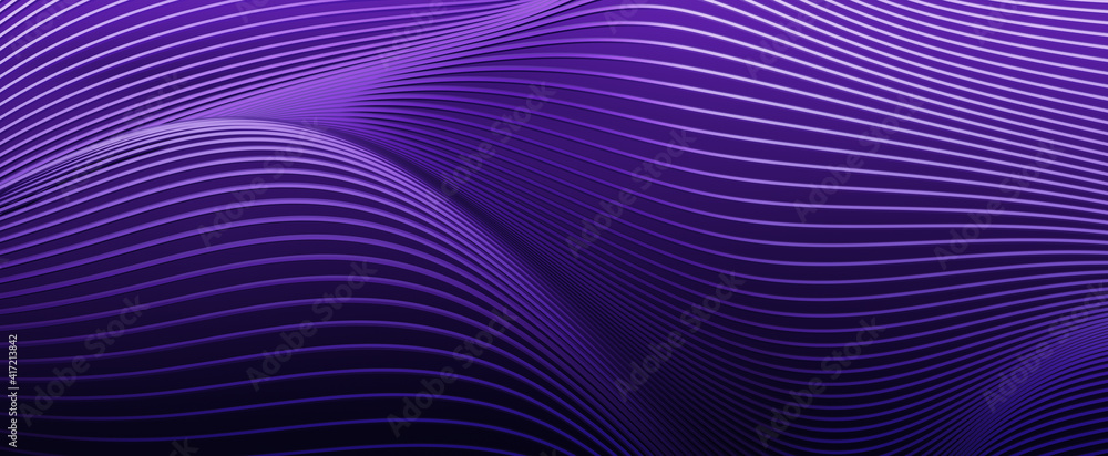 Abstract 3d render, purple background design, modern illustration Stock ...