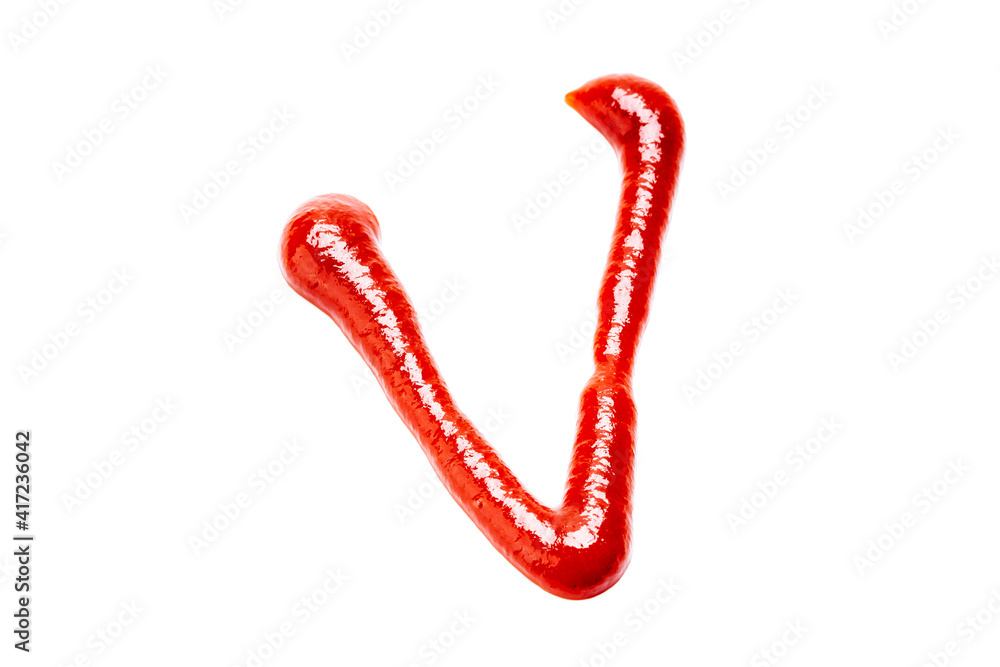 ketchup sauce isolated on white background. tomato sauce cut out ...