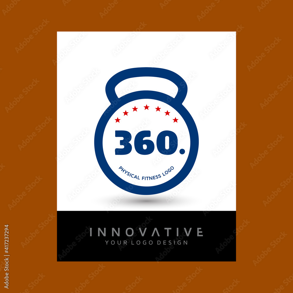 360 Degree Fitness logo design . Modern vector logo design template ...