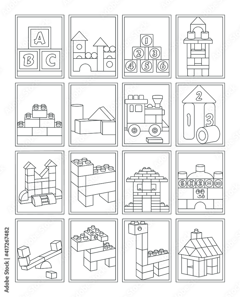 Block Coloring Pages