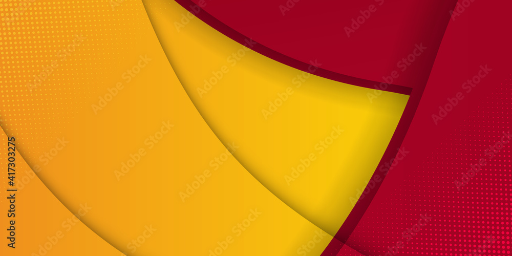 Modern simple red orange yellow abstract 3d background with copy space ...