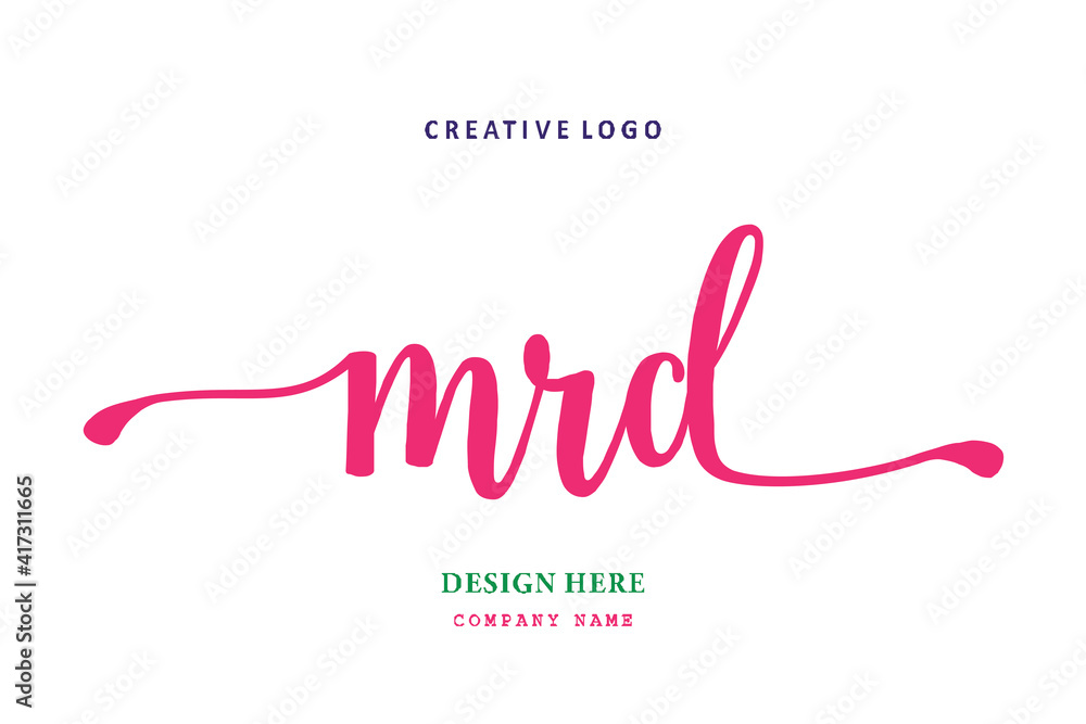 MRD lettering logo is simple, easy to understand and authoritative ...