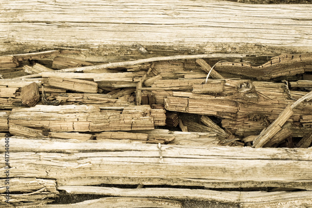 Poster Old rotten wooden plank texture background – Wall Art | UkPosters
