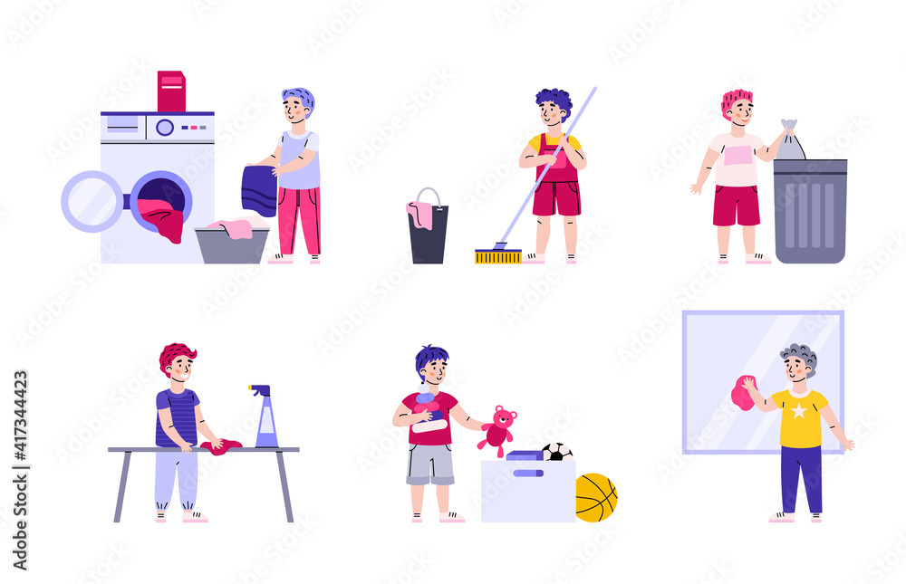 Clean Boy Room Illustration