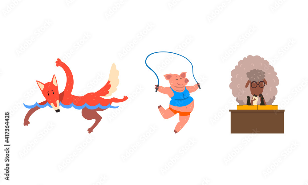 Sheep Playing Chess, Pig Jumping with Skipping Rope, Powerful Wild ...