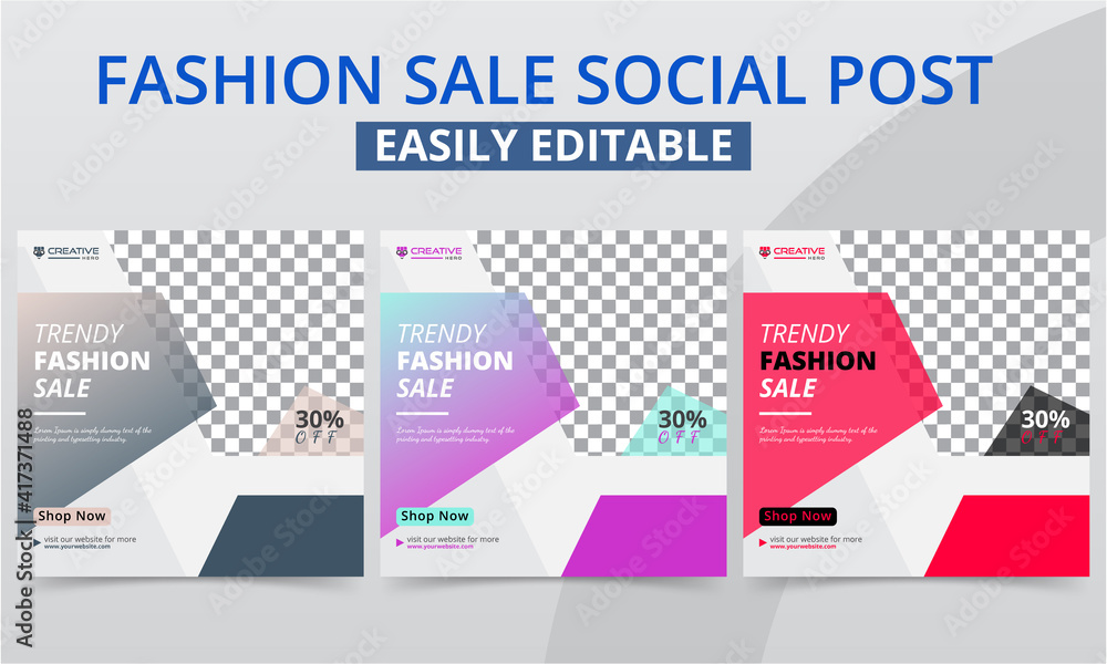 Minimalist clothing social media post design for the shop owner new ...