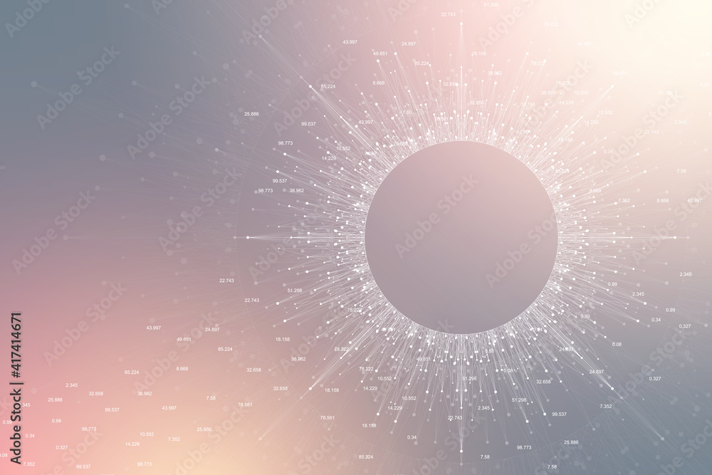 Quantum computer technology concept. Deep learning artificial ...