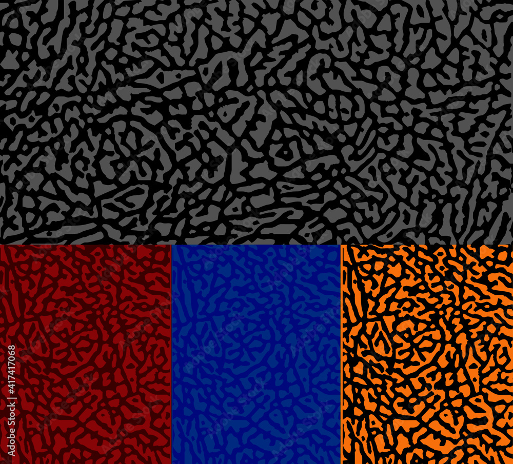 Elephant Animal Print Texture Textile Red Blue Yellow Gray Texture ...